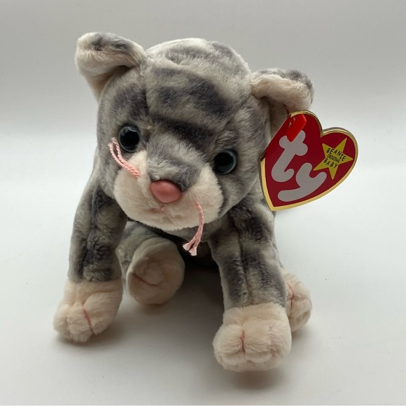 Ty | Accents | Vintage Ty Beanie Babies Silver The Cat | Poshmark